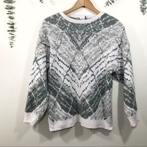 Vintage | Sweaters | Vintage Chevron Knit Sweater | Poshmark